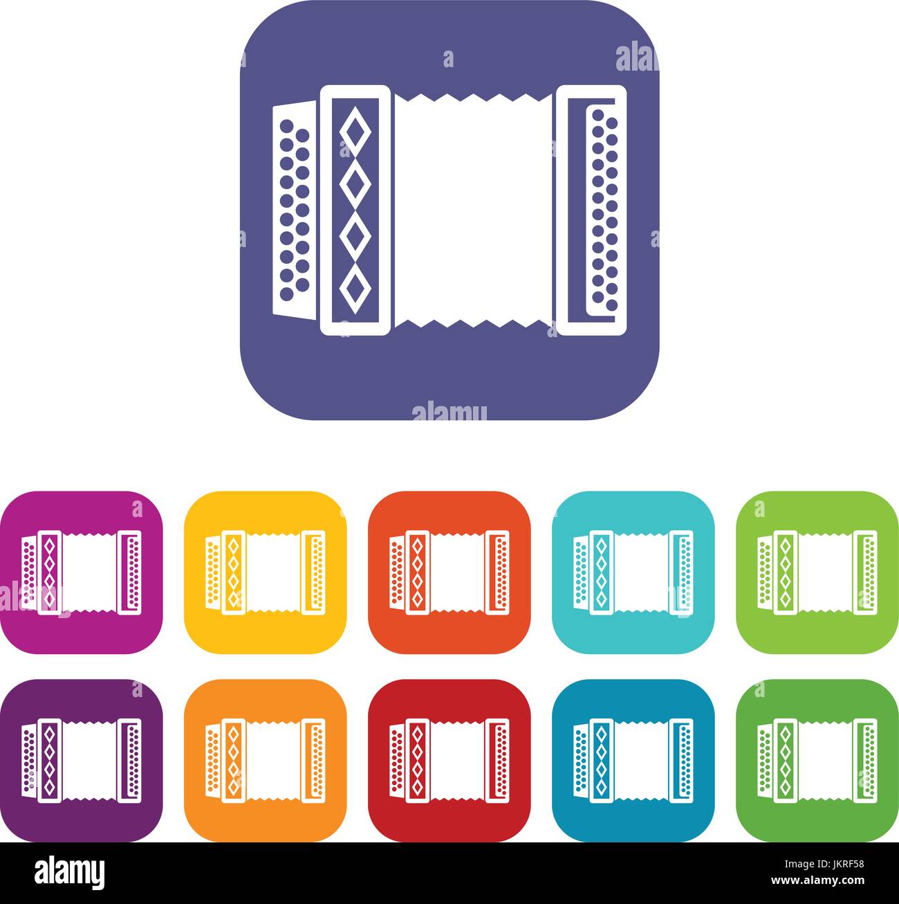 Accordion icons set Stock Vector Image & Art - Alamy
