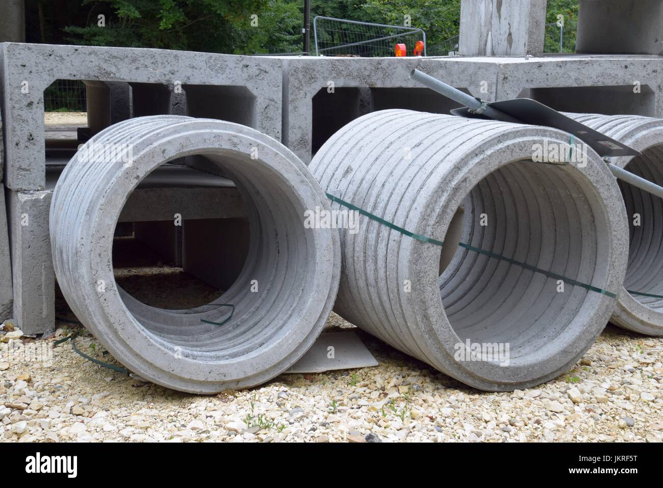 construction Site, construction equipment with building materials Stock ...