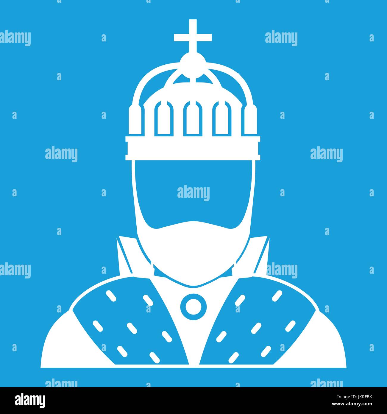 King icon white Stock Vector Image & Art - Alamy