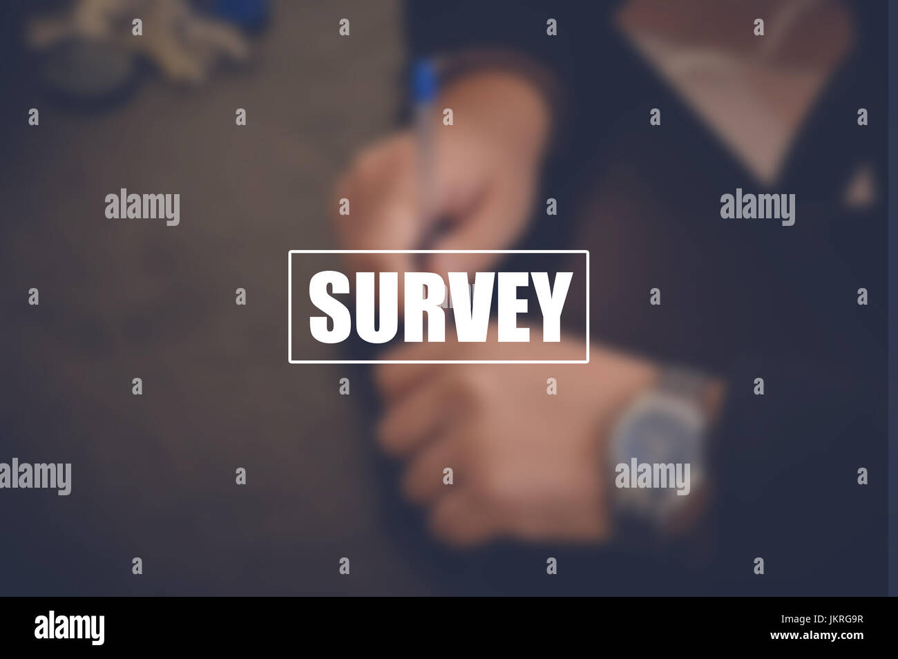 survey text, business internet and technology concept Stock Photo - Alamy