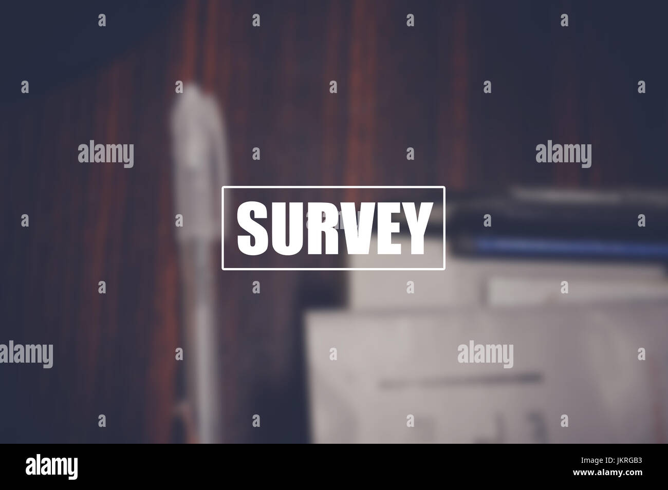 survey text background, feedback and customers testimonials Stock Photo ...