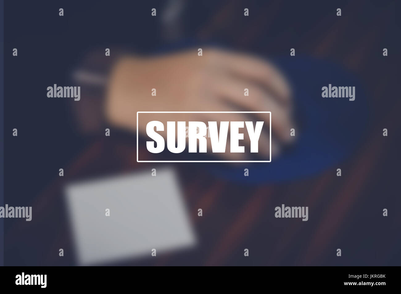 survey text, business internet and technology concept Stock Photo - Alamy