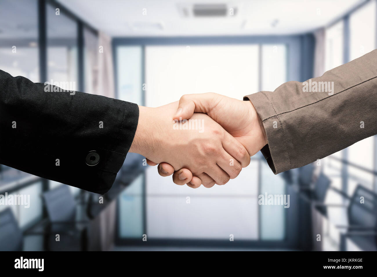 hand shake for business partnership concept Stock Photo - Alamy