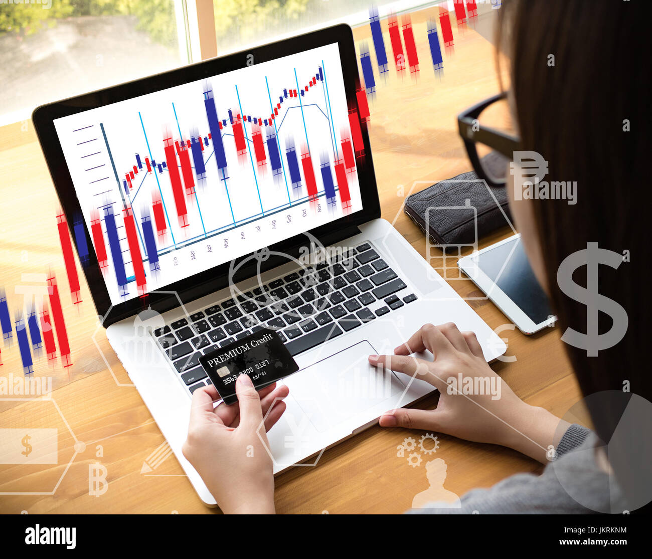 Business stick graph on hi-res stock photography and images - Alamy