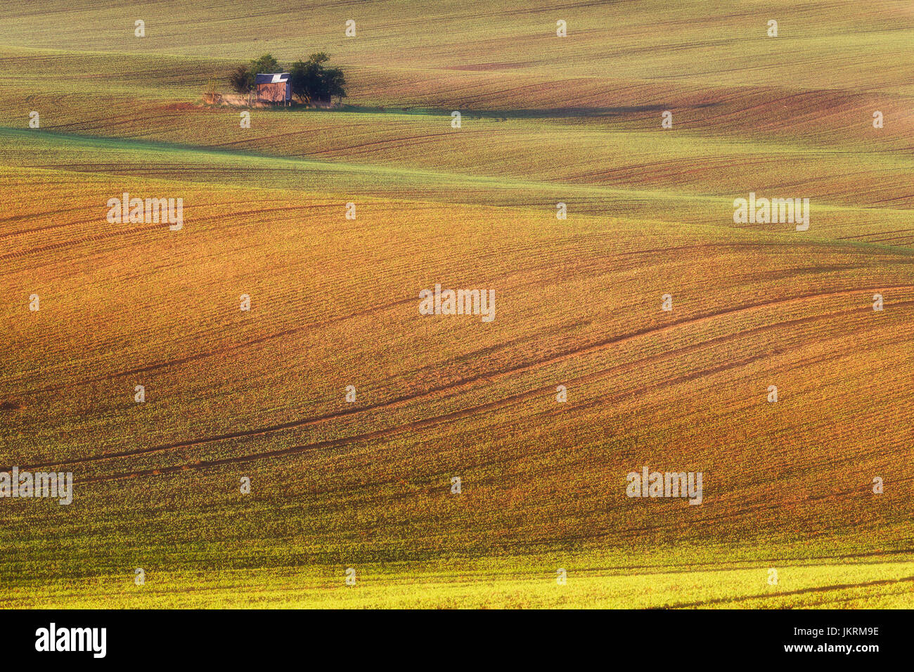 South Moravian fields Stock Photo - Alamy