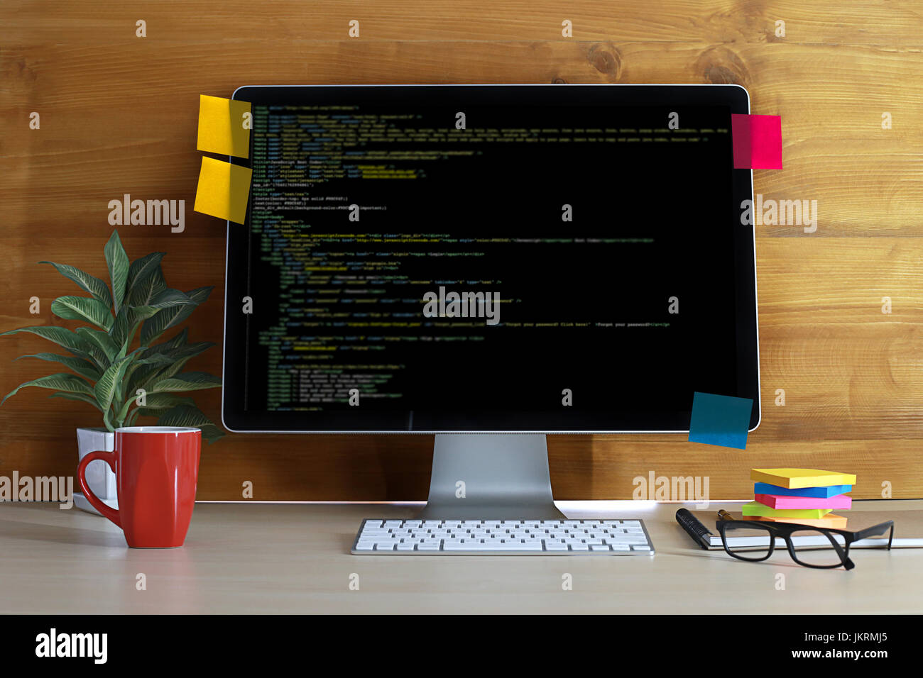 Developer Team Working Laptop Computer Mobile Application Softwareand Web Design Online ...