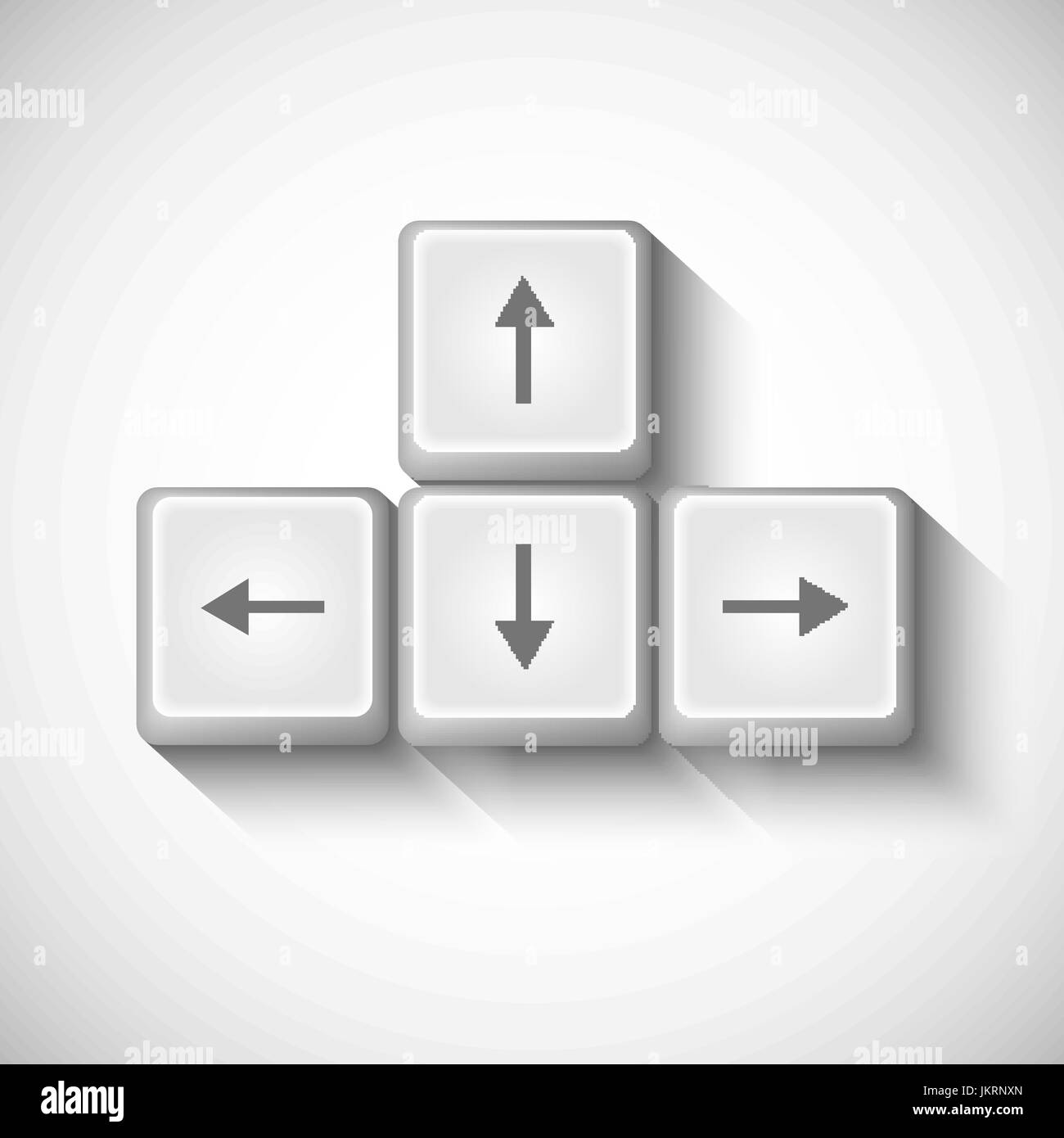 vector arrows buttons keyboard on background key Stock Vector Image ...