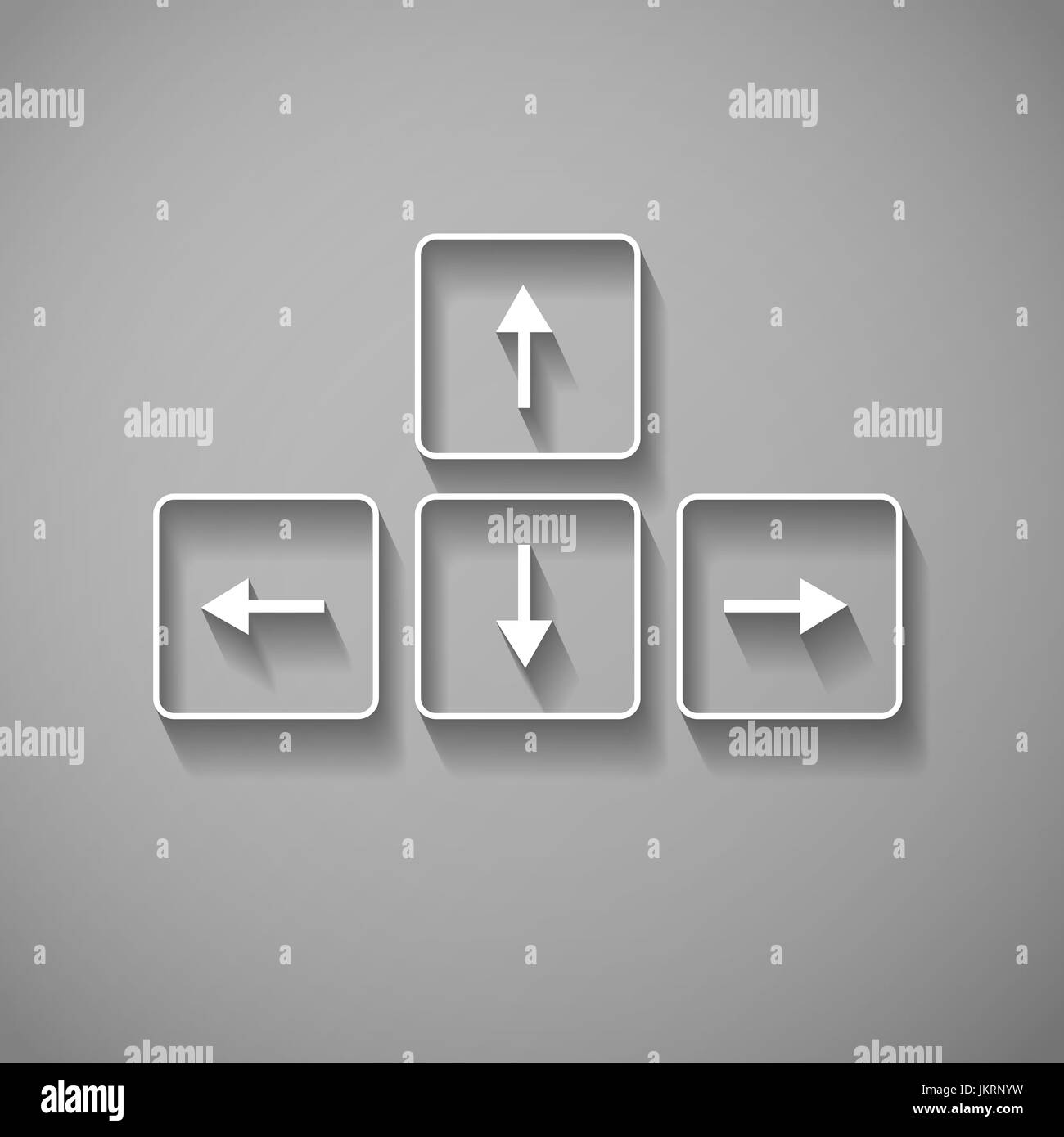 vector arrows buttons keyboard on background key Stock Vector Image ...