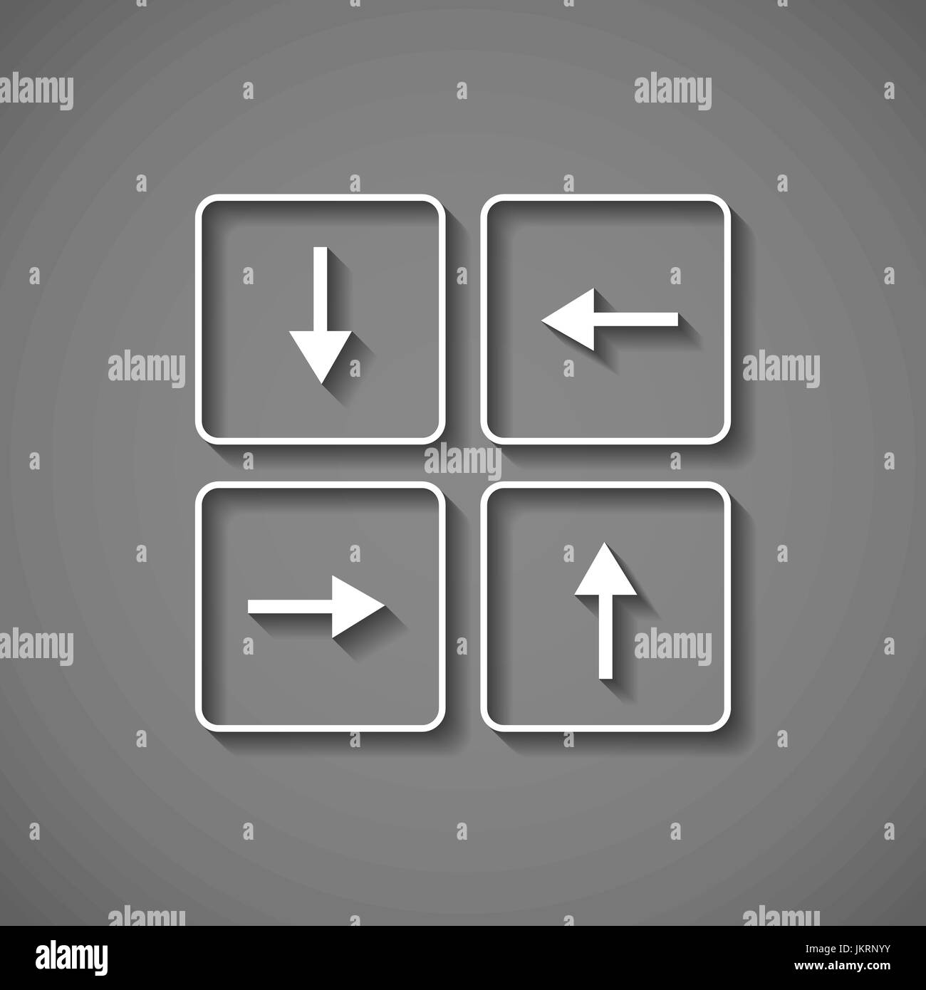 vector arrows buttons keyboard on background key Stock Vector Image ...