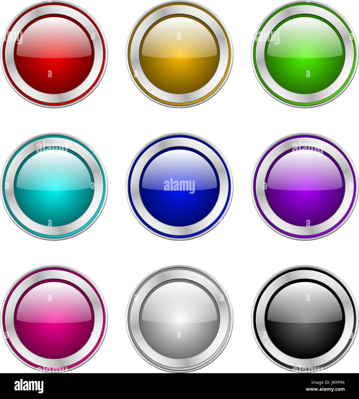 button with download sign. Colorful round vector Stock Vector Image ...