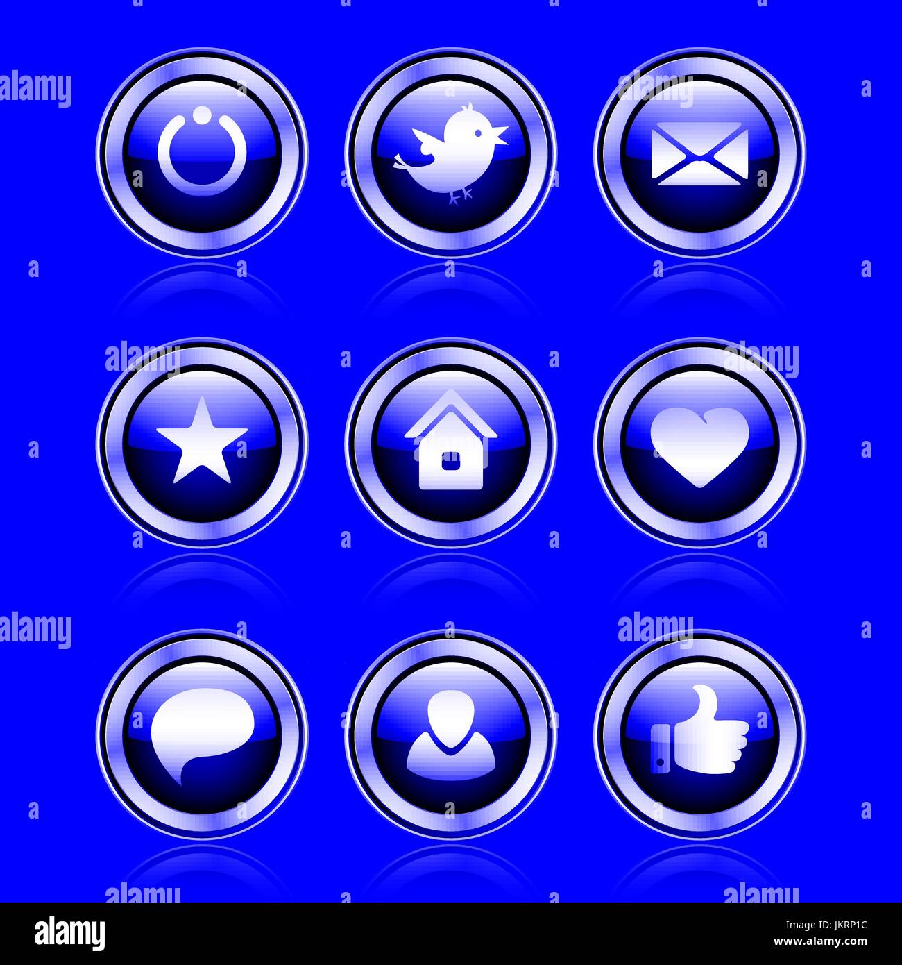 button with download sign. blue round vector Stock Vector Image & Art - Alamy