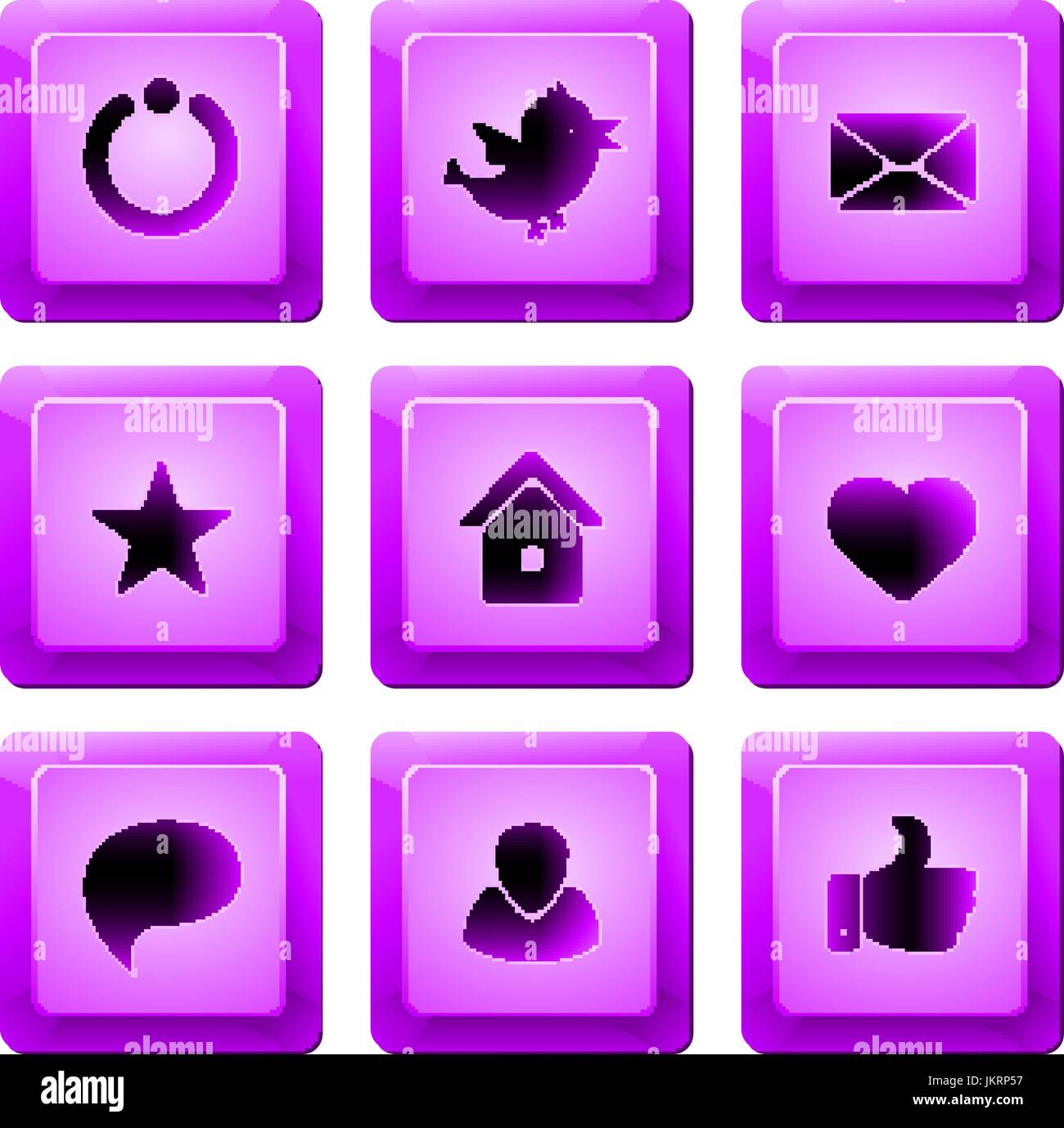 button with download sign. pink round vector Stock Vector Image & Art ...