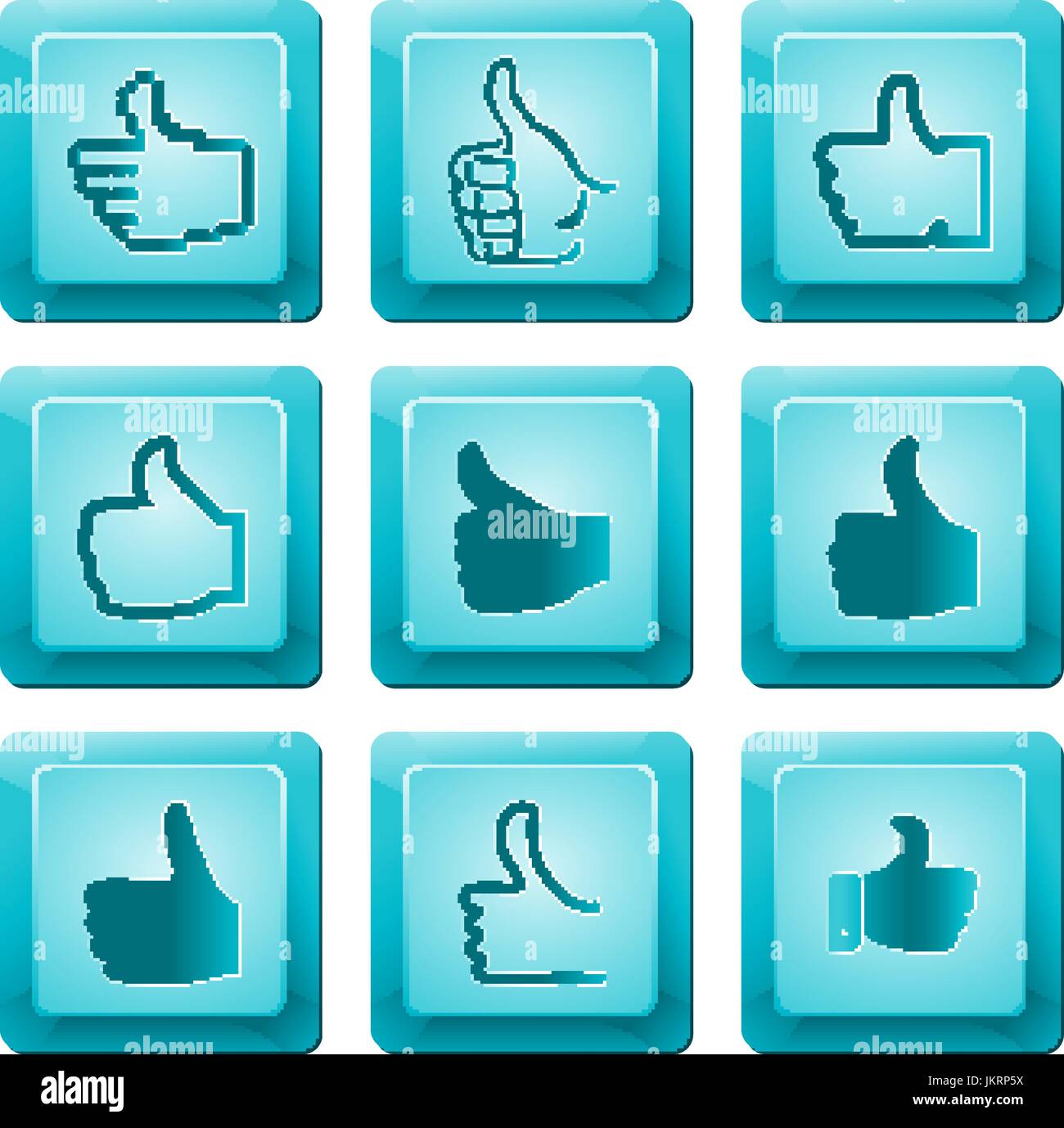 button with download sign. blue round vector Stock Vector Image & Art - Alamy