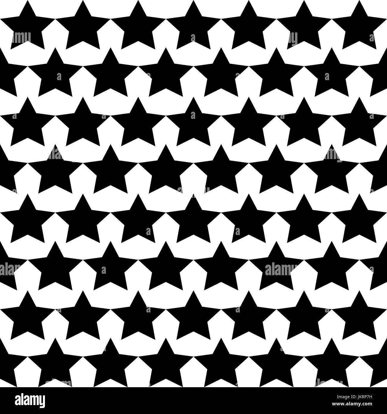 Seamless Star Monochrome Background Pattern Vector Art Stock Vector