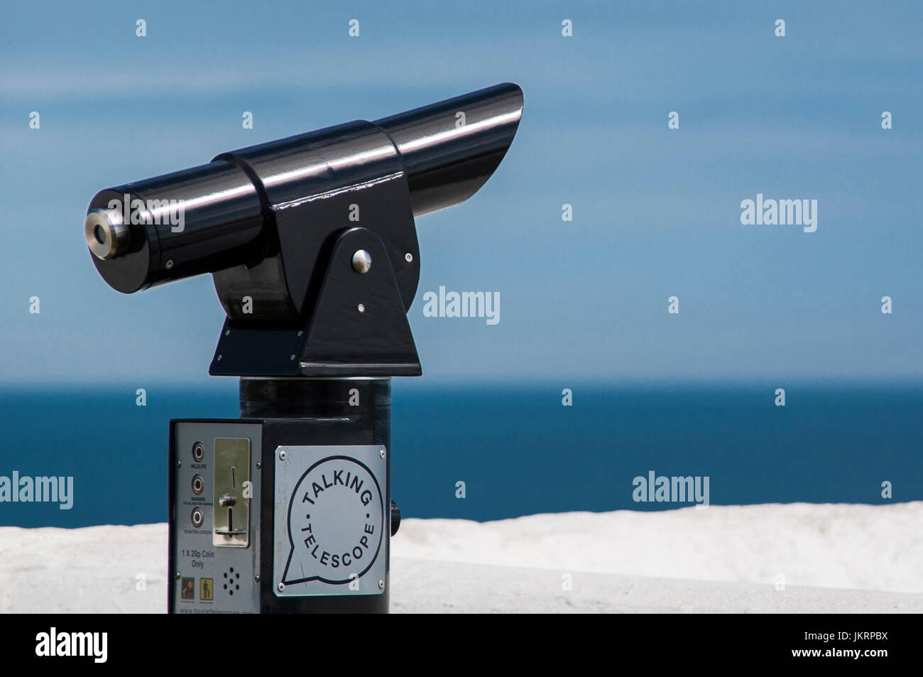 Souter lighthouse speaking telescope, Whitburn, Sunderland Stock Photo ...