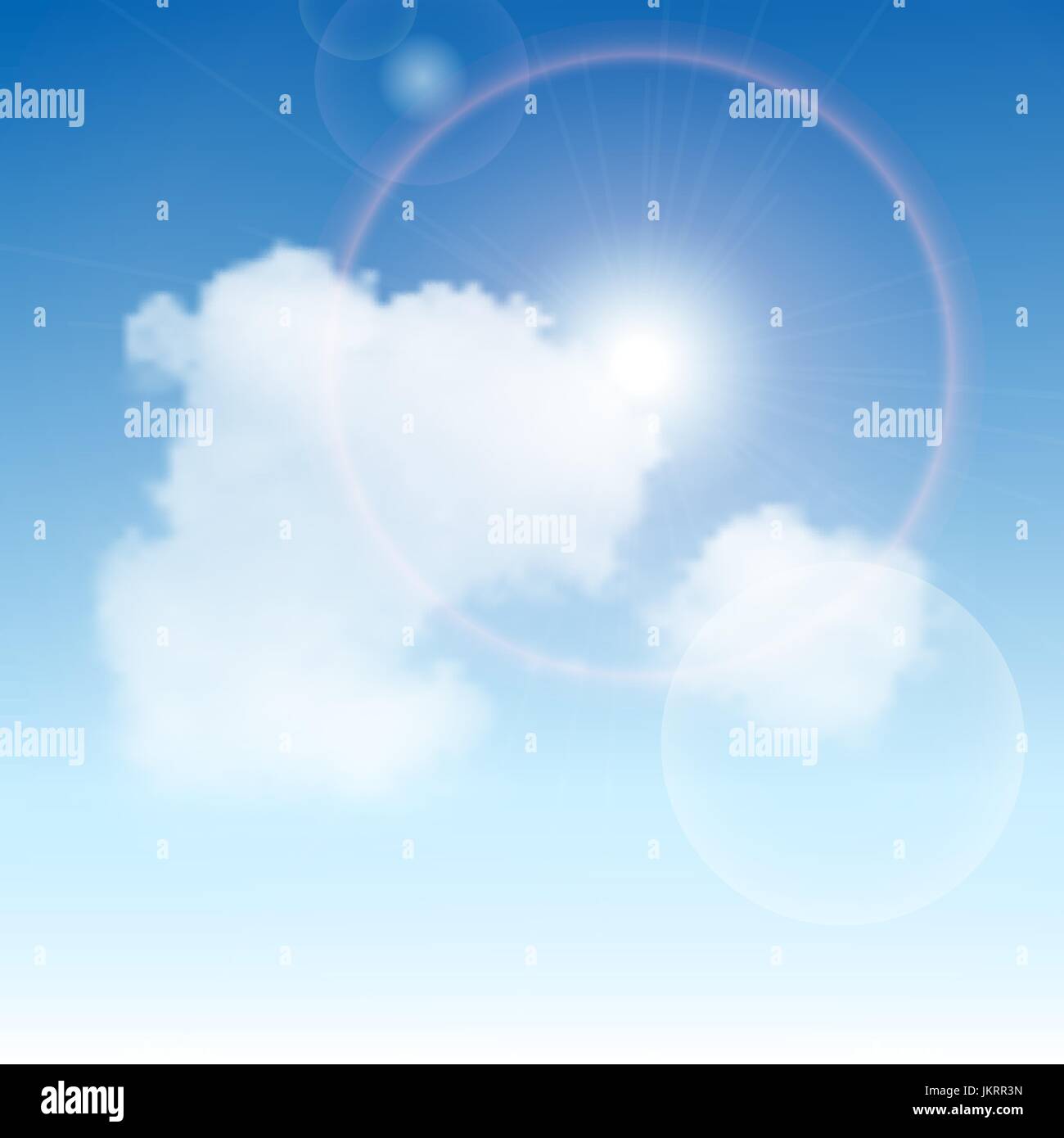 Strong sun and skies vector background art Stock Vector Image & Art - Alamy