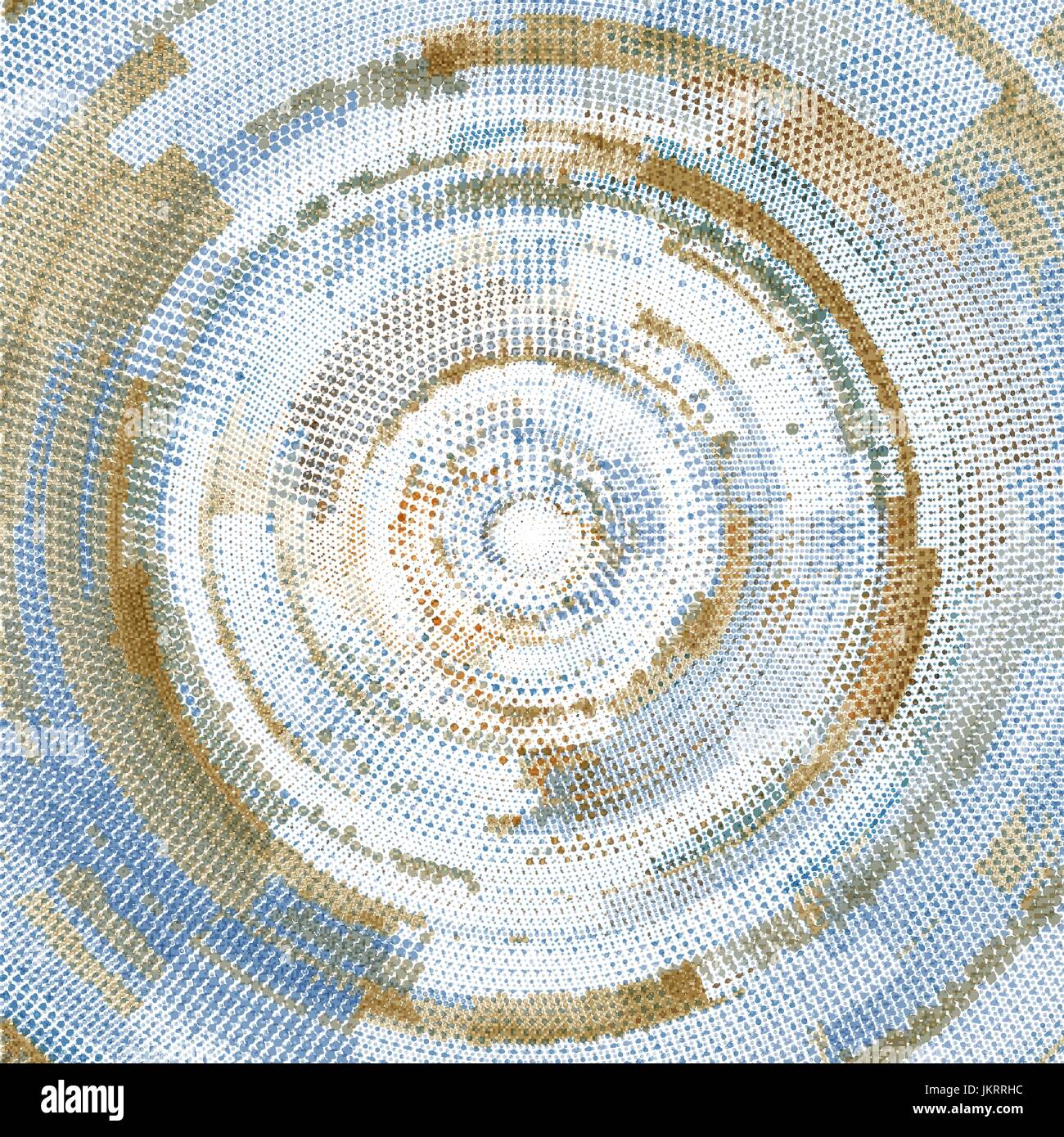 abstract halftone circle background with copy space, vector ...