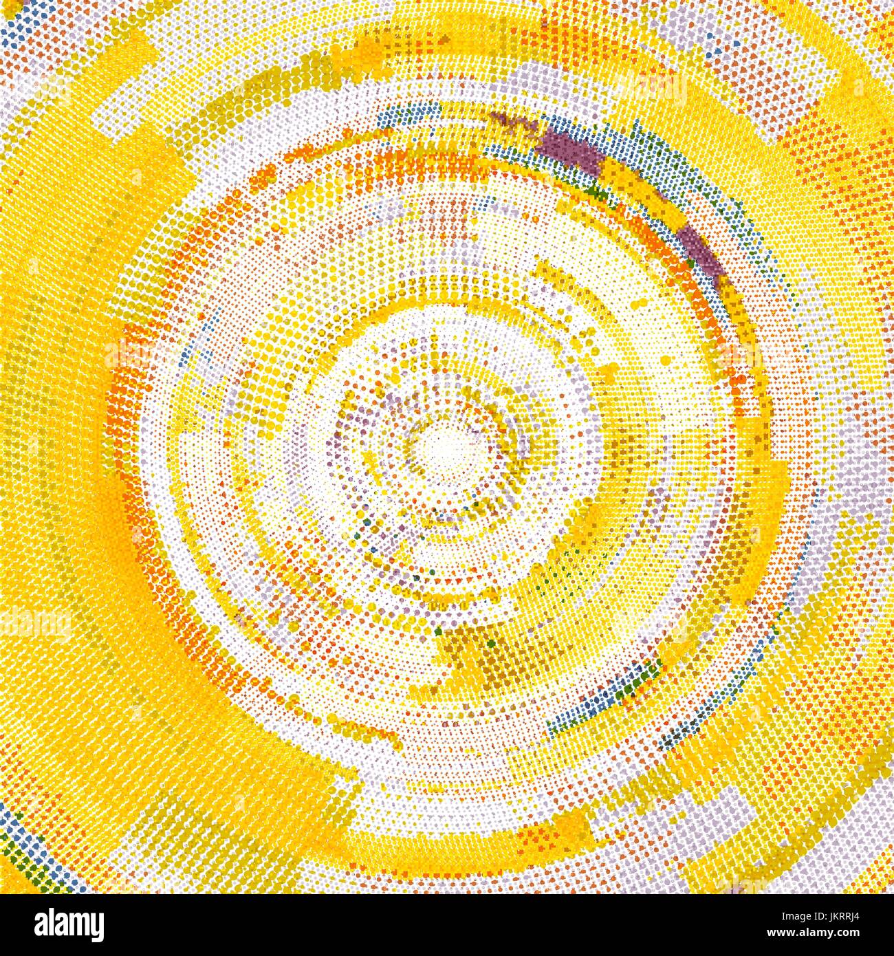 abstract halftone circle background with copy space, vector ...