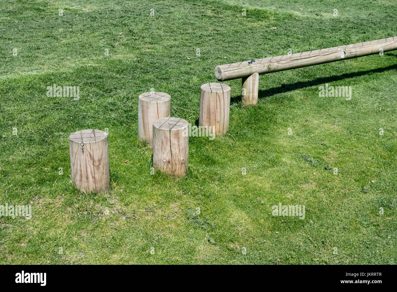 Balance beam playground hi-res stock photography and images - Alamy