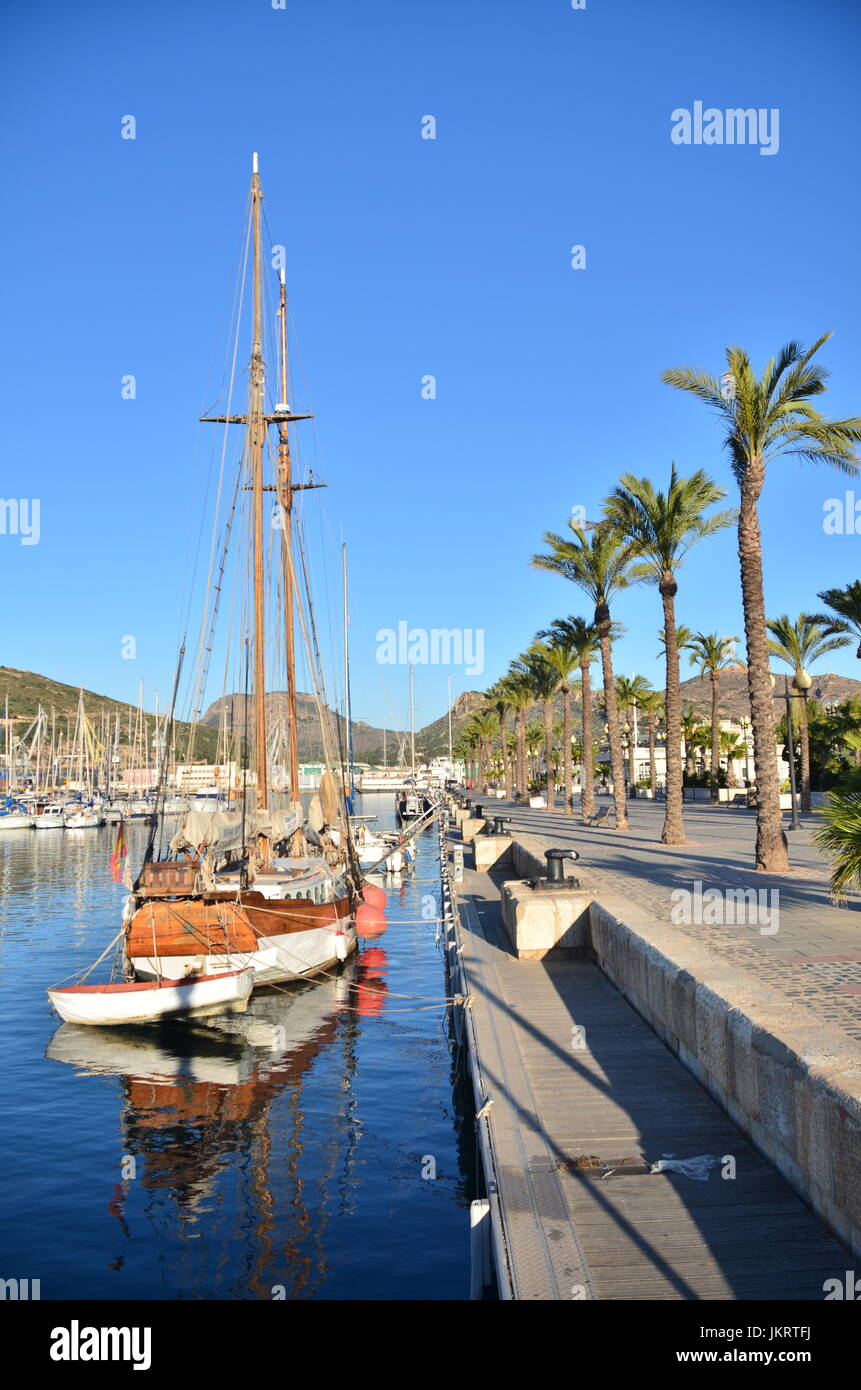 Promenade harbour cartagena hi-res stock photography and images - Alamy