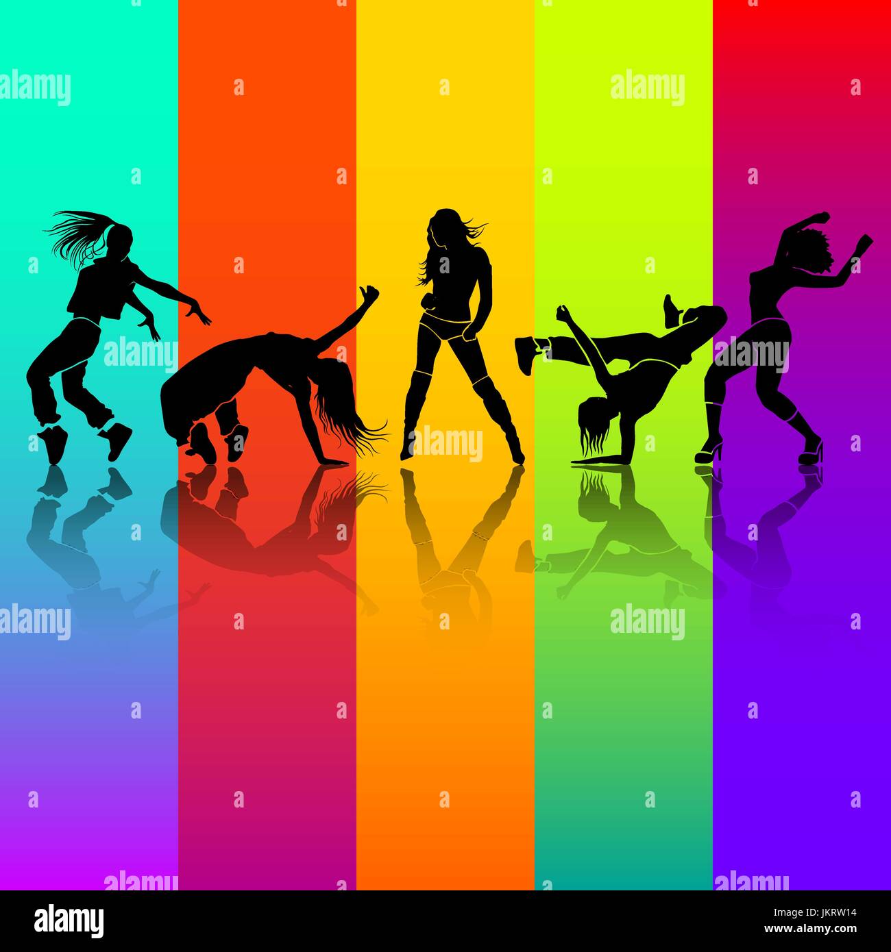 Athletic dance move Stock Vector Images - Alamy