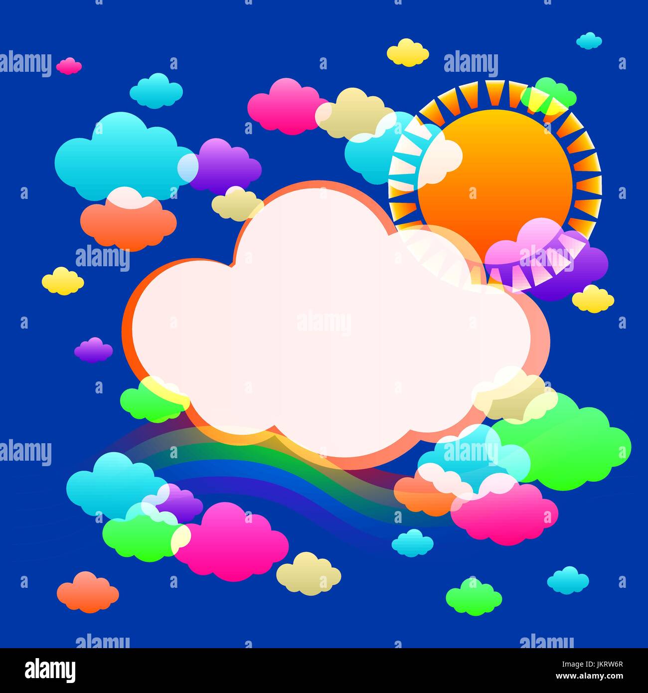 art sky color sun vector happy background Stock Vector Image & Art - Alamy