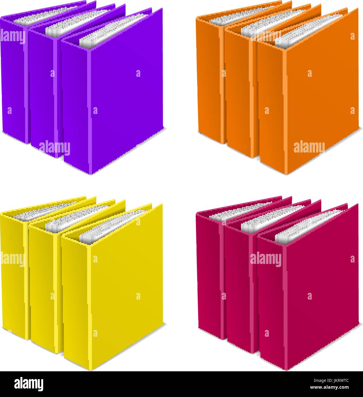 Computer folder with blank documents Stock Vector Images - Alamy
