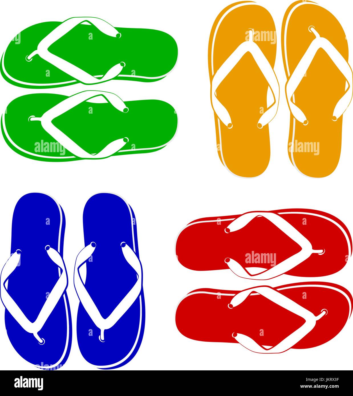 Objects flip flops on Stock Vector Images - Alamy