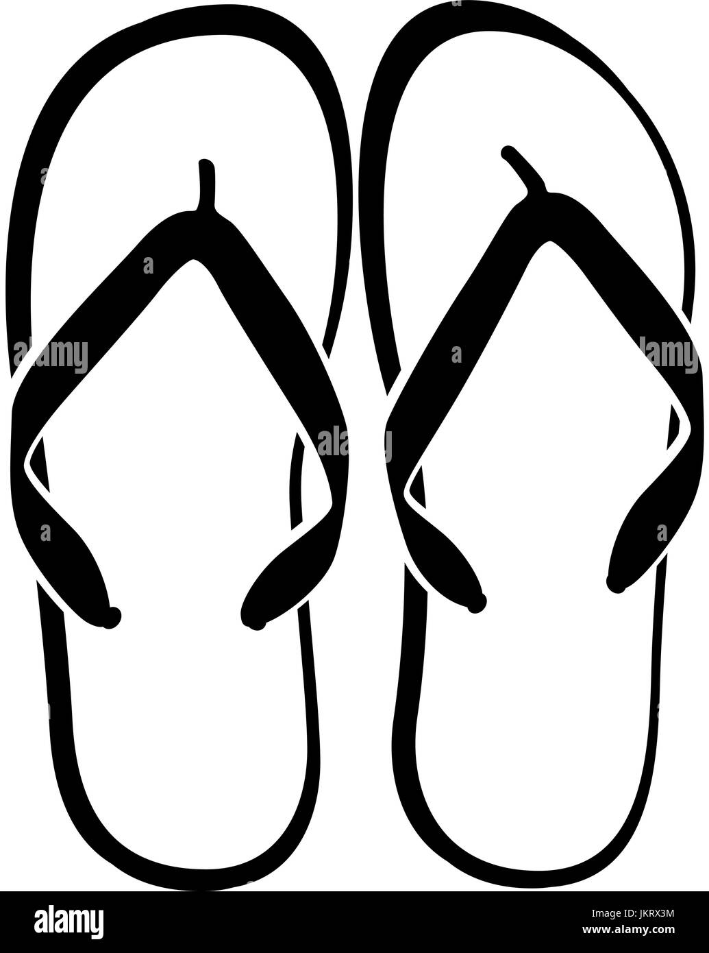 Objects flip flops on Stock Vector Images - Alamy