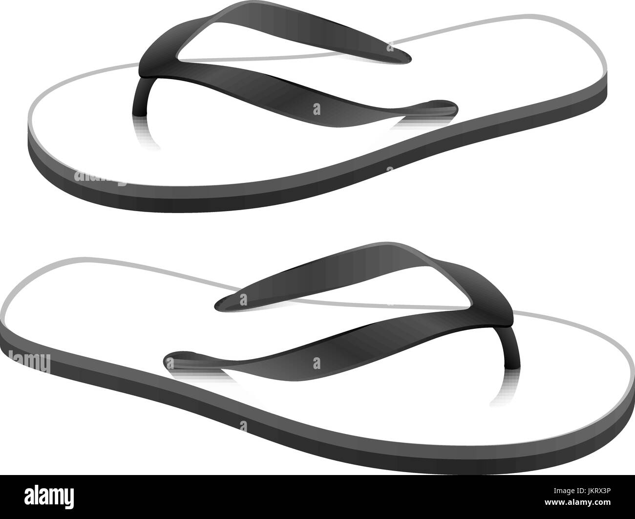 Objects flip flops on Stock Vector Images - Alamy