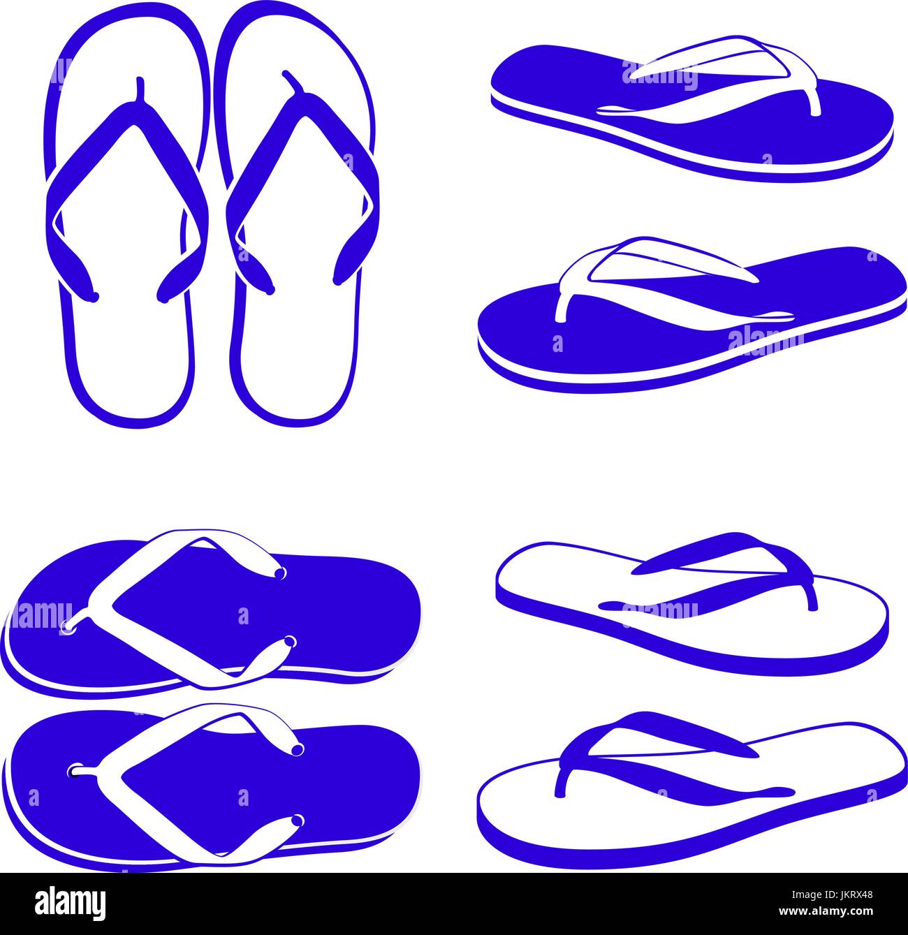 Flip flops shore in Stock Vector Images - Alamy
