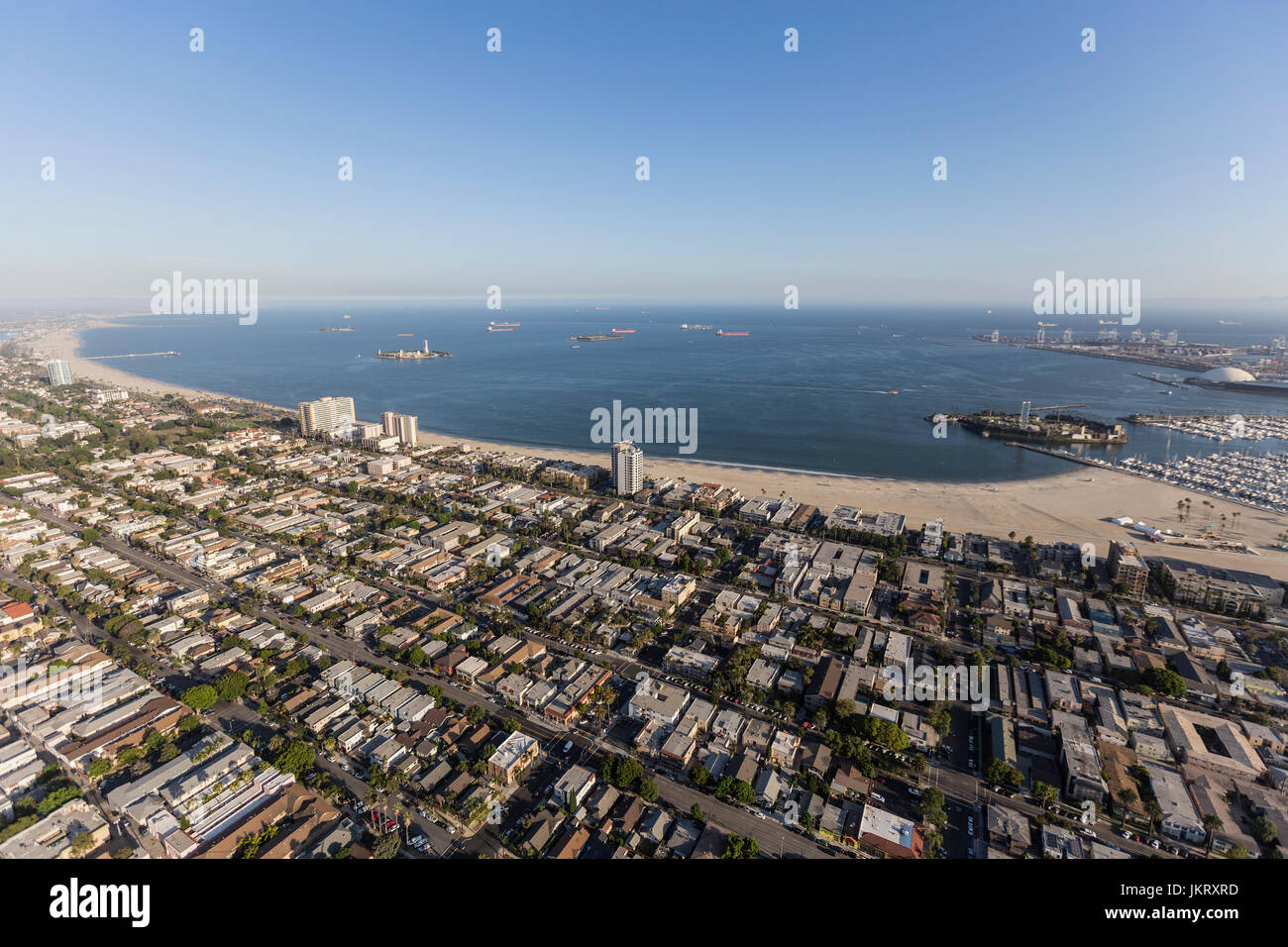 Long beach california aerial hi-res stock photography and images - Alamy