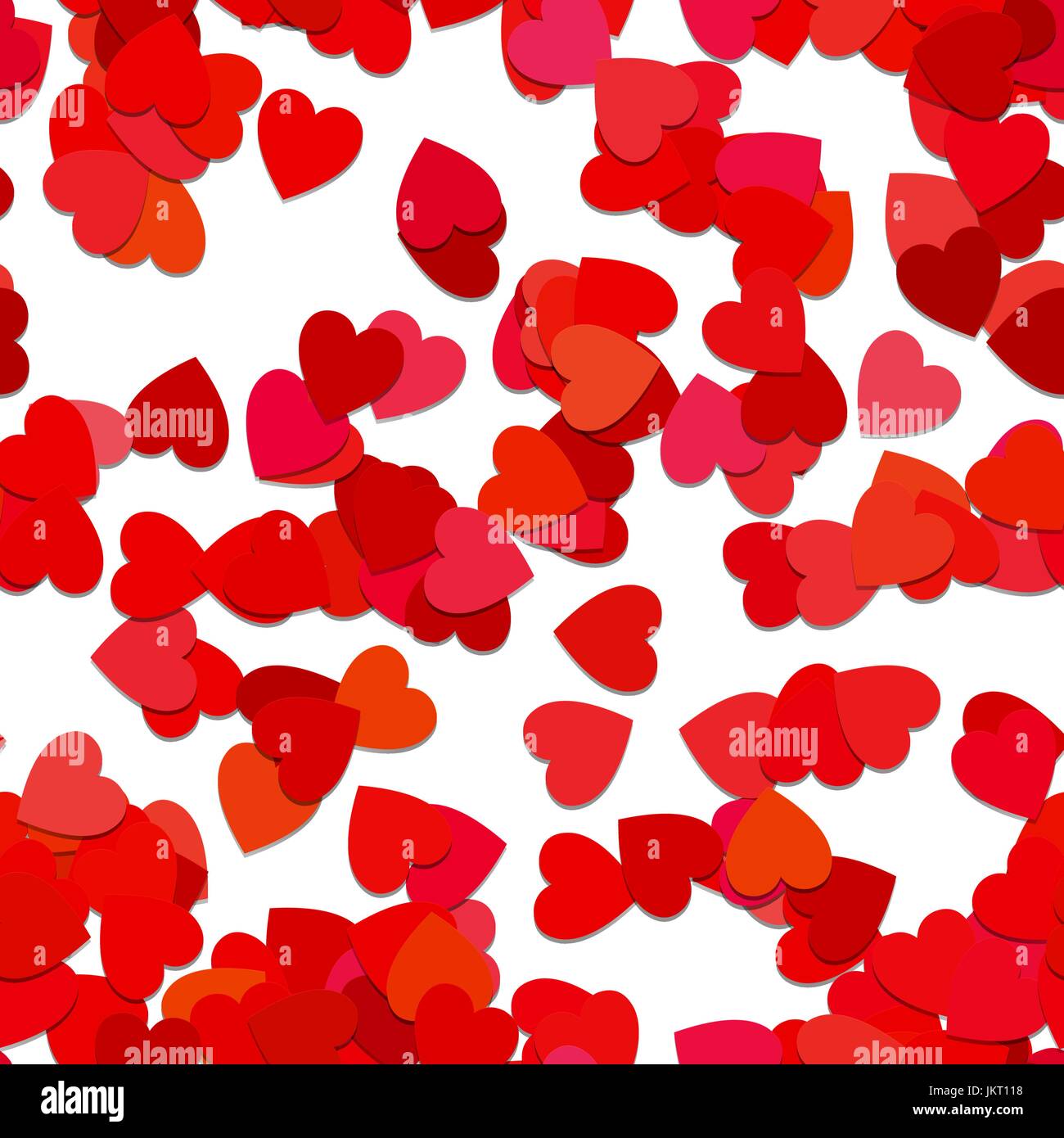 Repeating heart pattern background - vector graphic design from rotated ...
