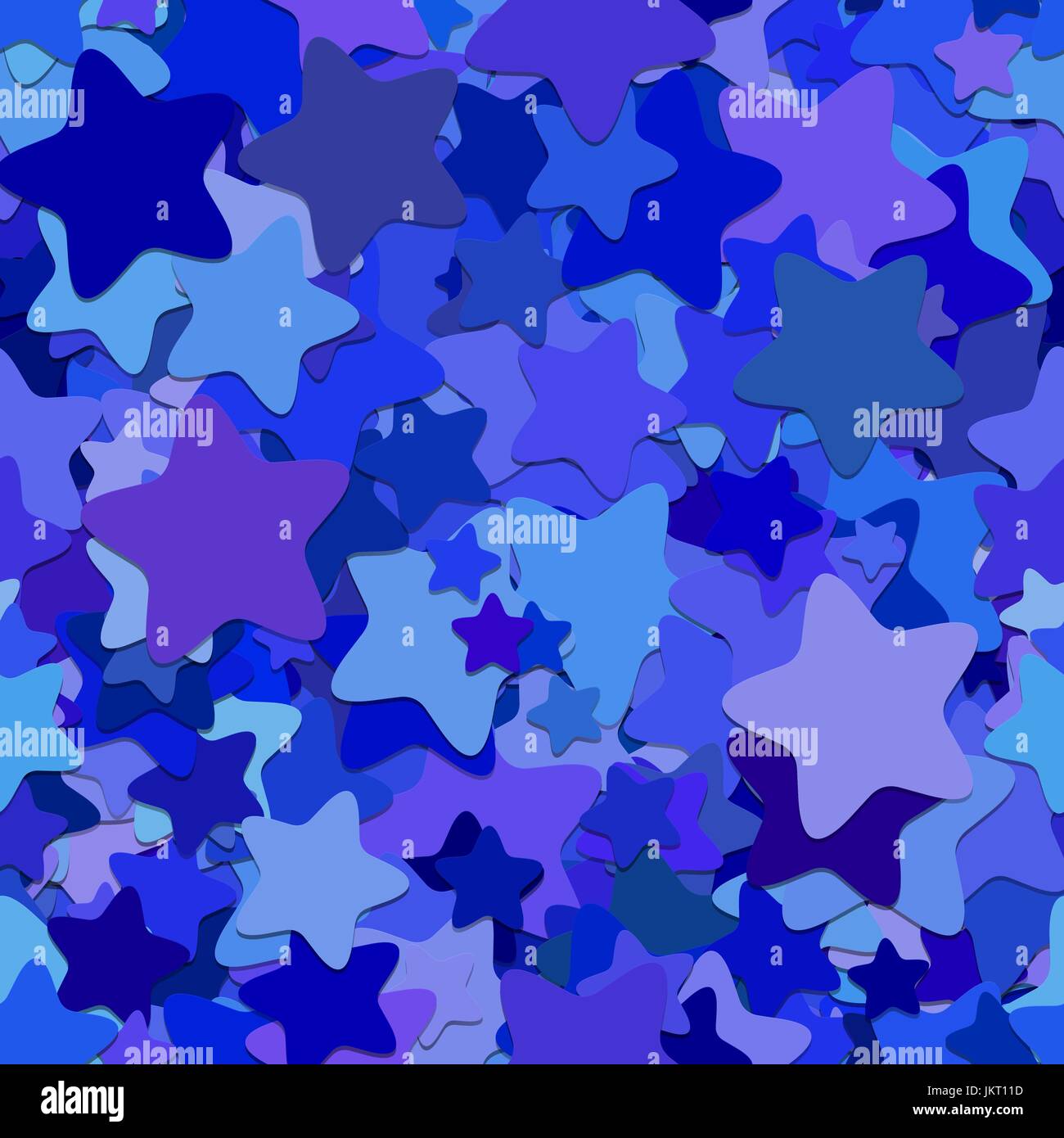 Seamless geometrical star background pattern - vector design from blue ...