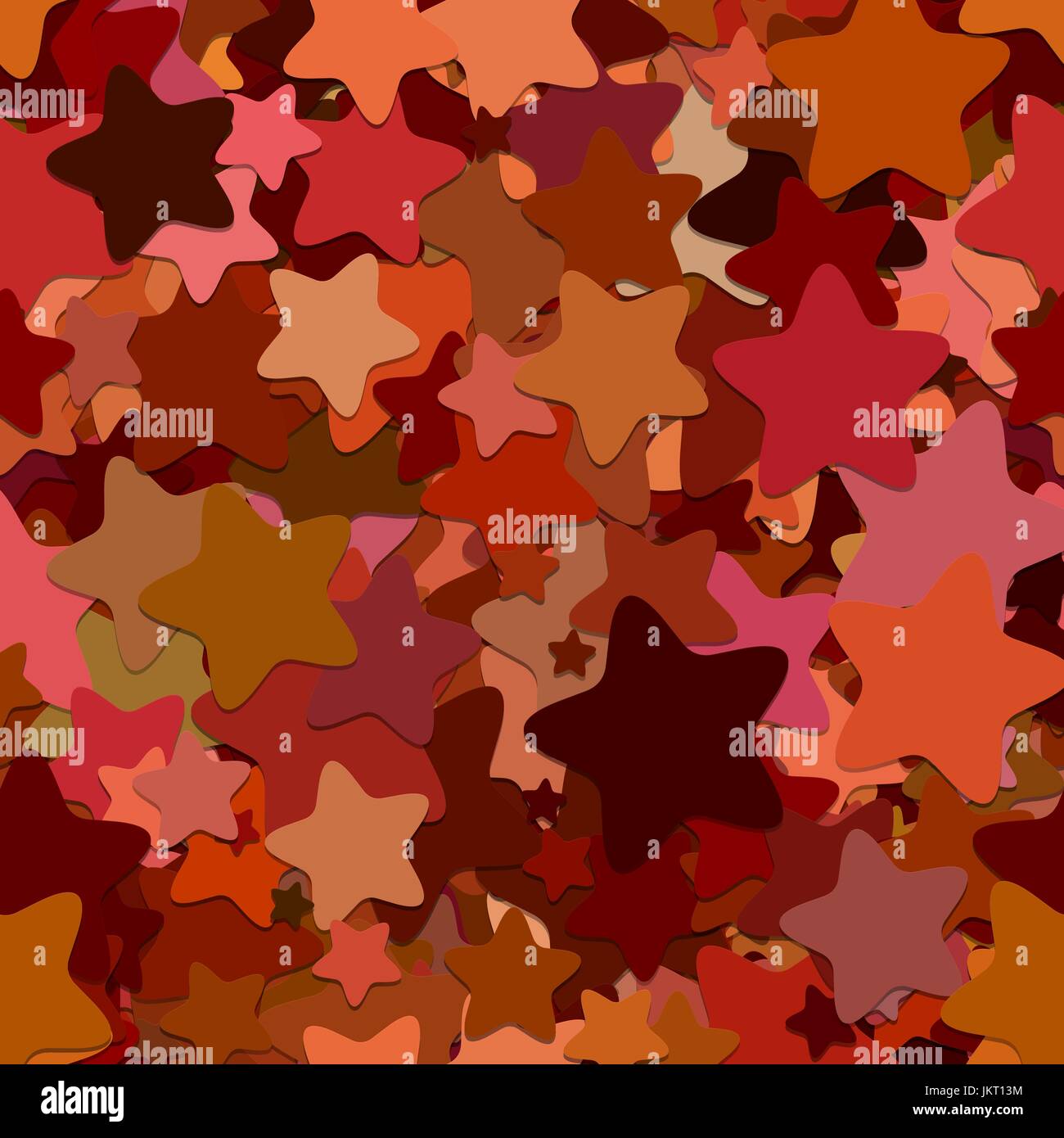 Repeating star pattern background - vector illustration from rounded ...