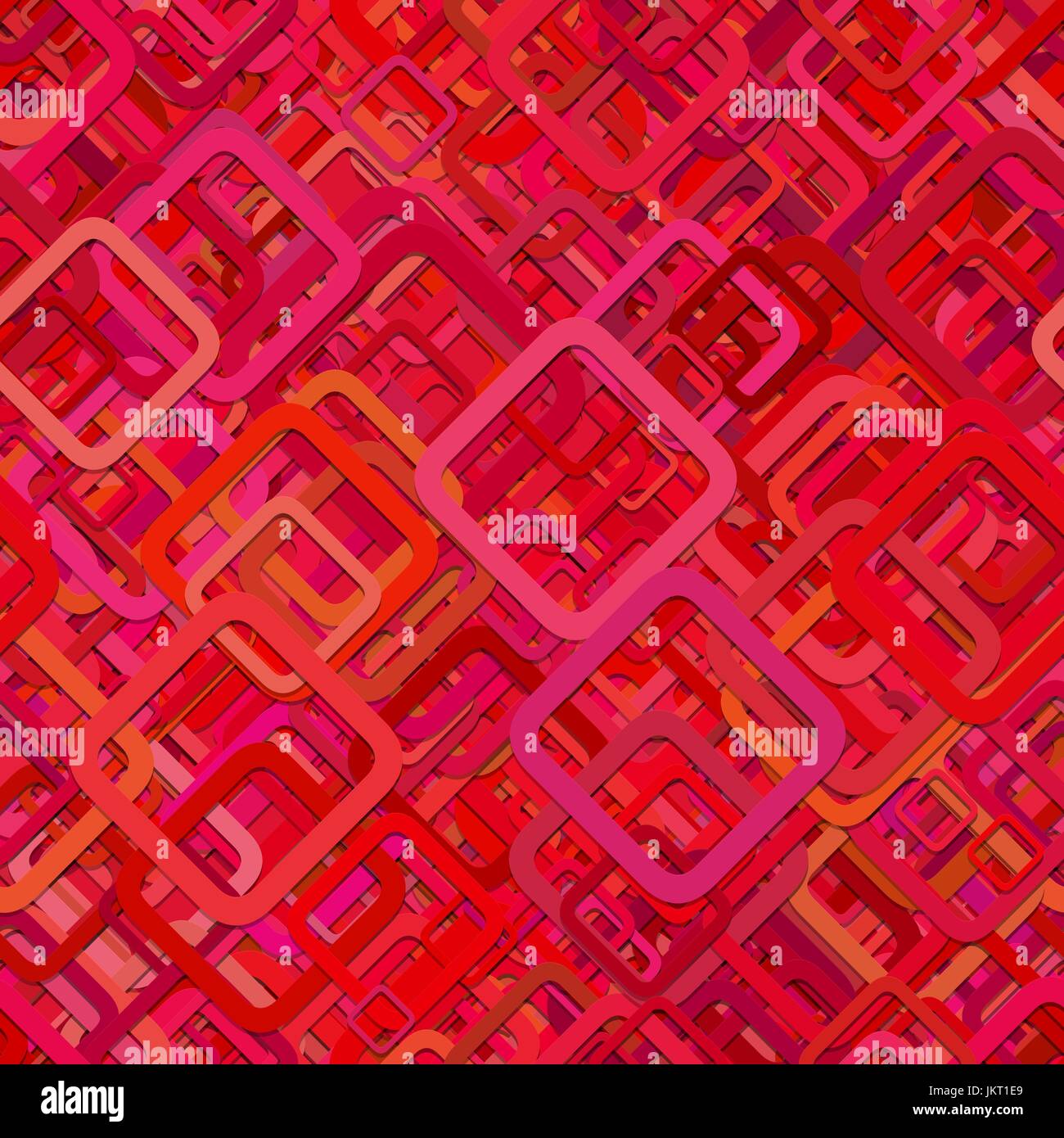 Red seamless abstract geometric square pattern background - vector illustration from diagonal ...
