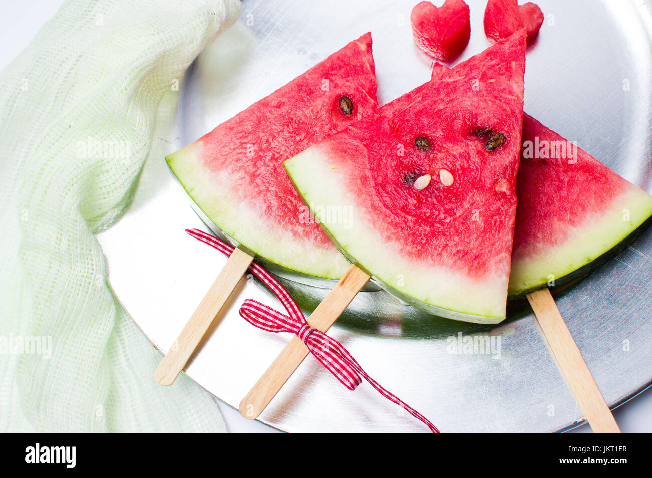 Watermelon slice ice cream hi-res stock photography and images - Alamy