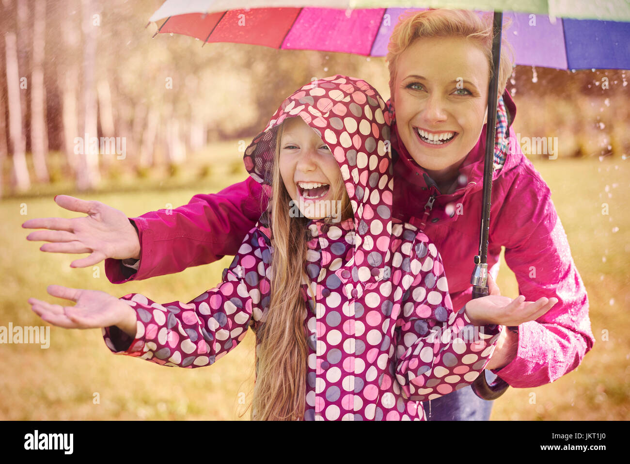 Fun walk in the rain hi-res stock photography and images - Alamy