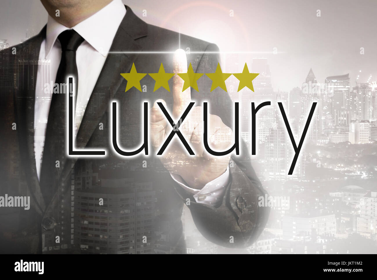 Luxury is shown by businessman concept Stock Photo - Alamy