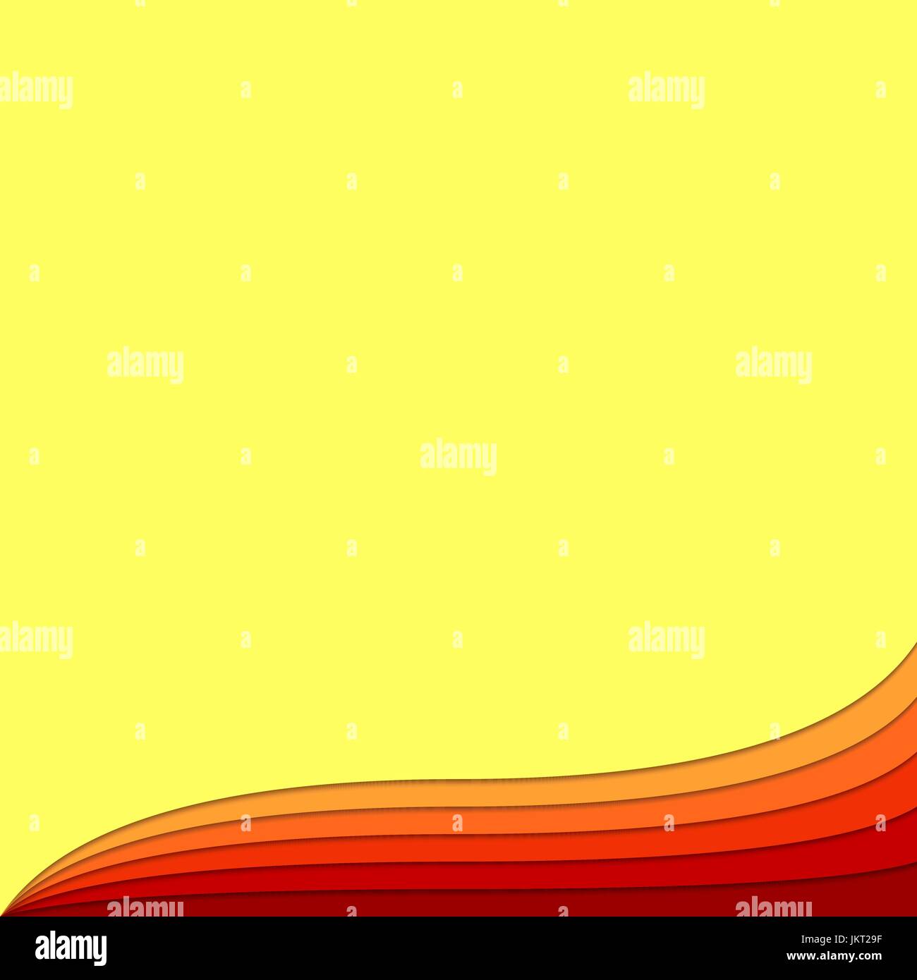 Hot wave abstract background from curved layers - vector poster graphic ...