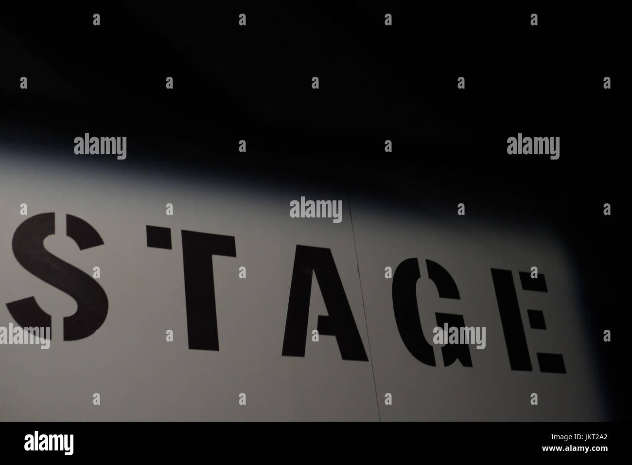 Theatre stage sign / concert stage sign Stock Photo - Alamy