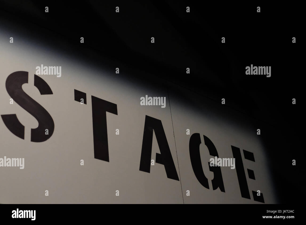 Theatre stage sign / concert stage sign Stock Photo - Alamy