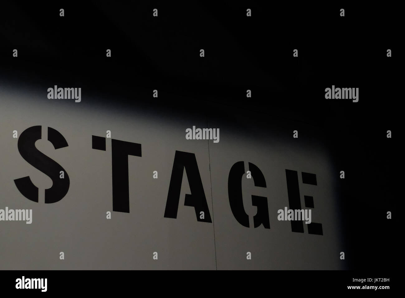 Theatre stage sign / concert stage sign Stock Photo - Alamy