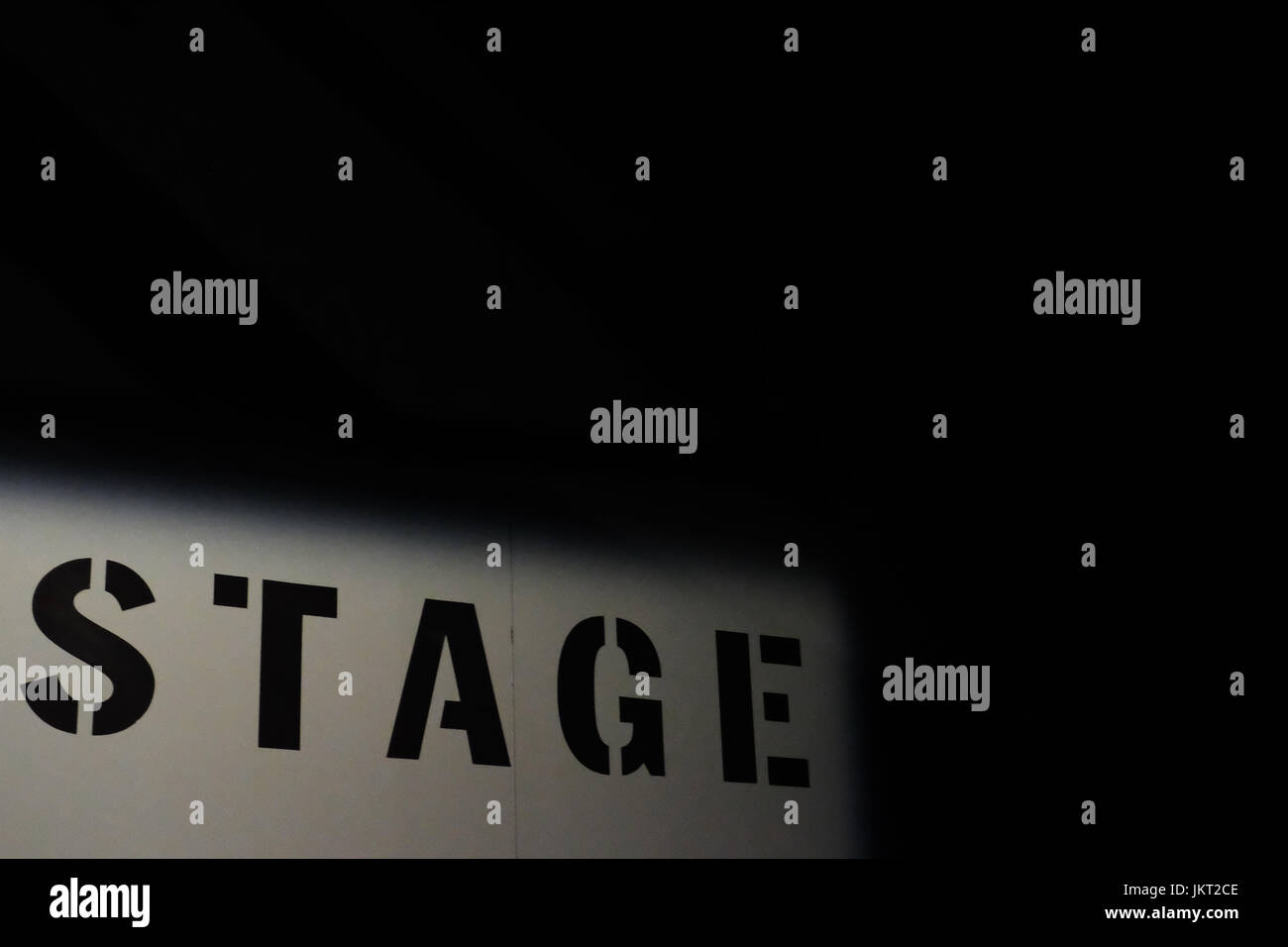 Theatre stage sign / concert stage sign Stock Photo - Alamy