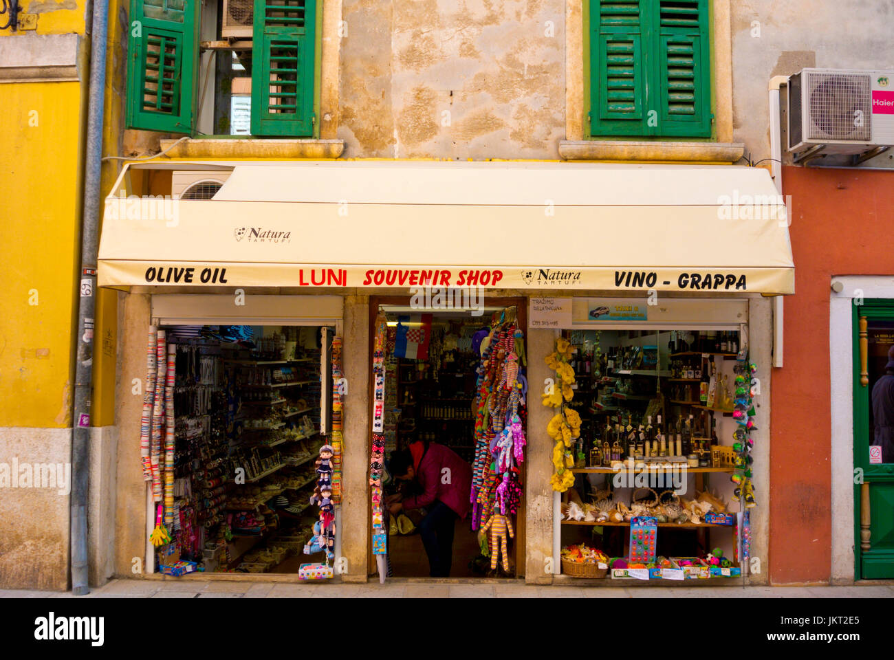 souvenir shop, Carera street, old town, Rovinj, Istria, Croatia Stock ...
