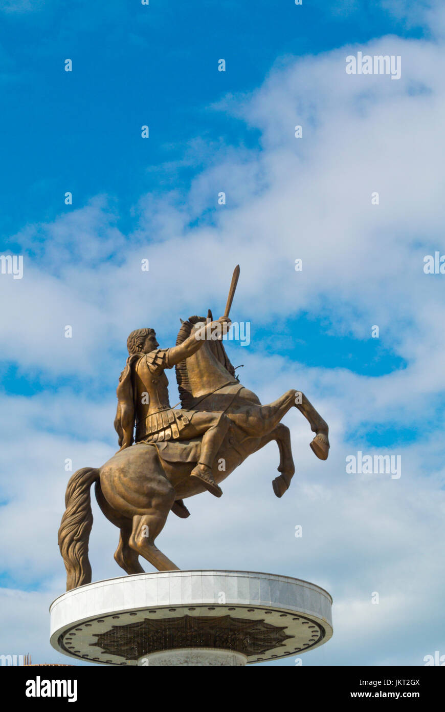 Warrior on a Horse, Alexander the Great memorial, Plostad Makedonija ...