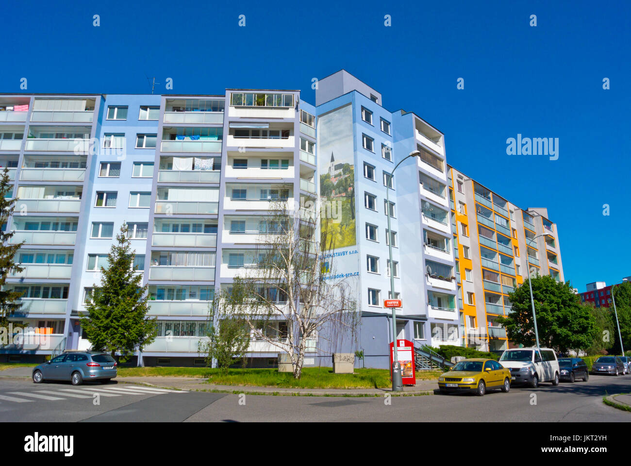 Panelak, Panel housing, Fantova street, Stodulky, Prague, Czech ...