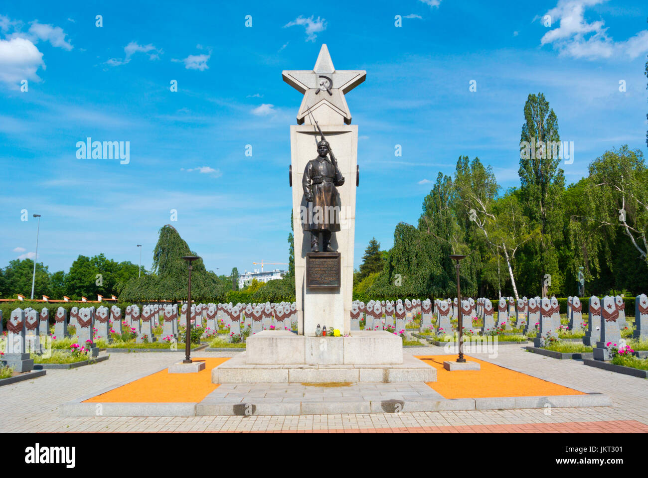 Soviet war cemetery, Olsany cemeteries, Zizkov, Prague, Czech Republic ...