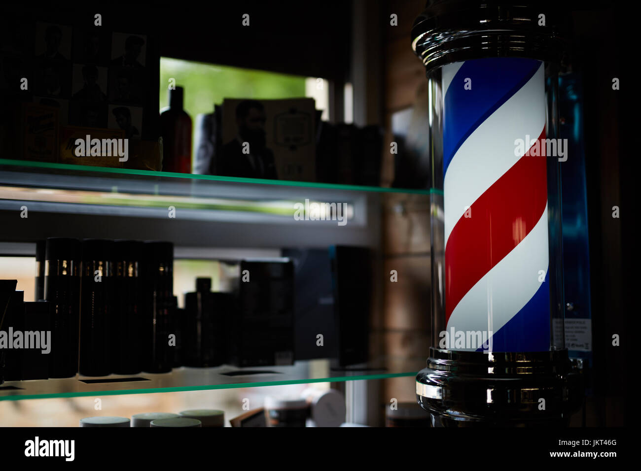Barbershop pole hi-res stock photography and images - Alamy