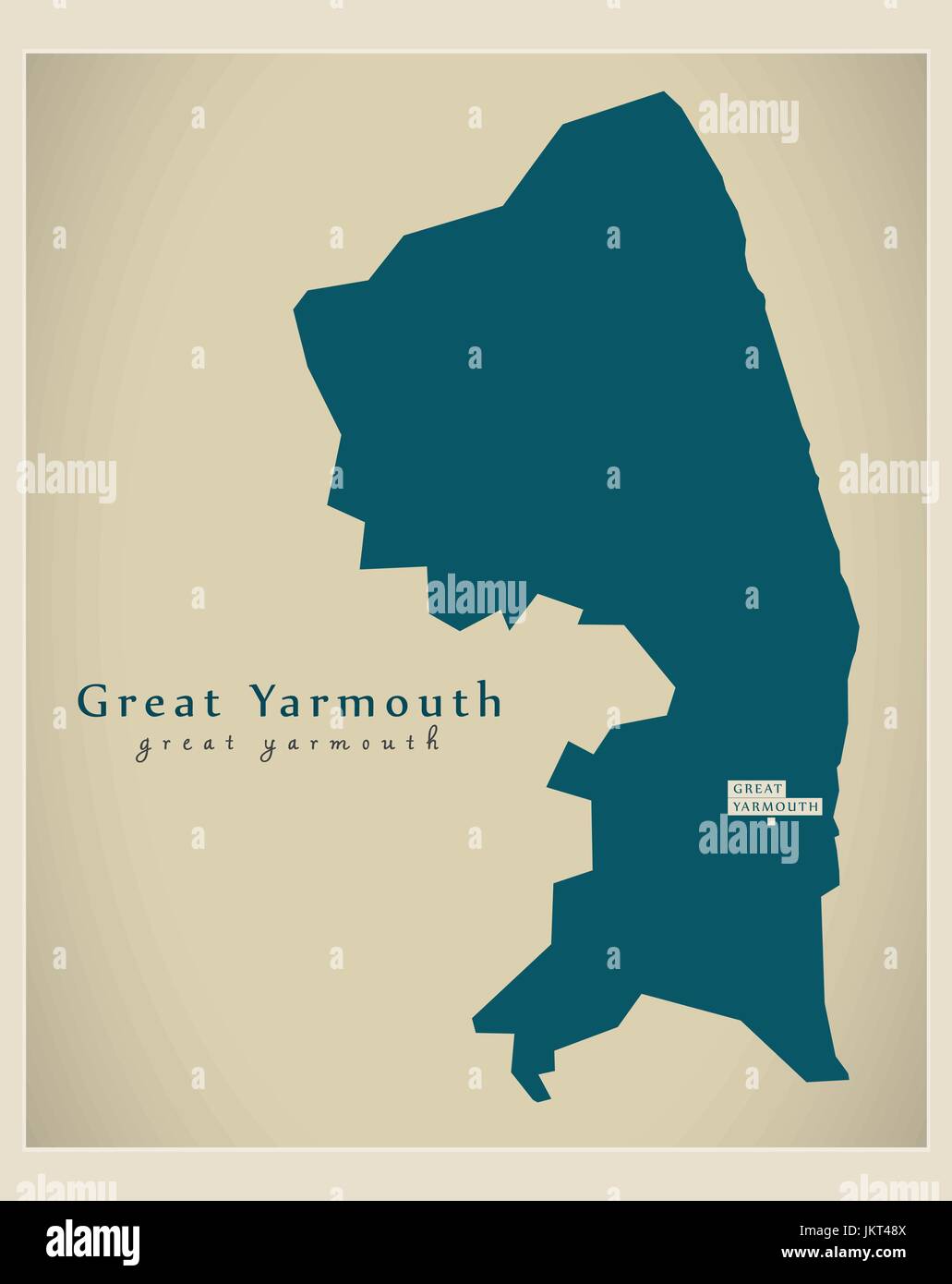 Map of yarmouth Stock Vector Images - Alamy